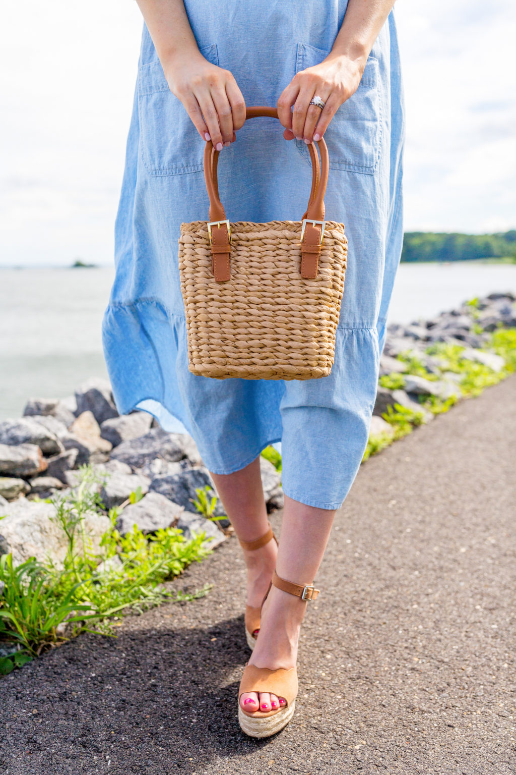 Topshop Crab Straw Mini Tote Bag | IUCN Water