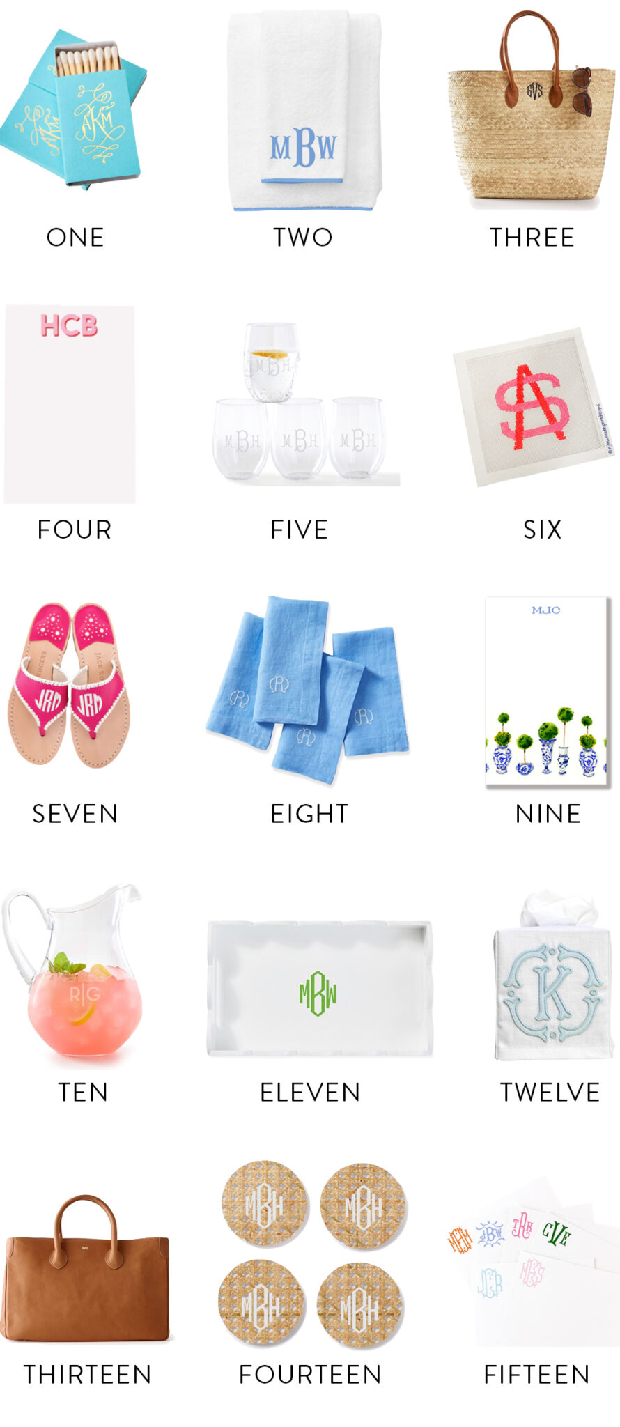 30 MONOGRAMMED GIFT IDEAS | Design Darling