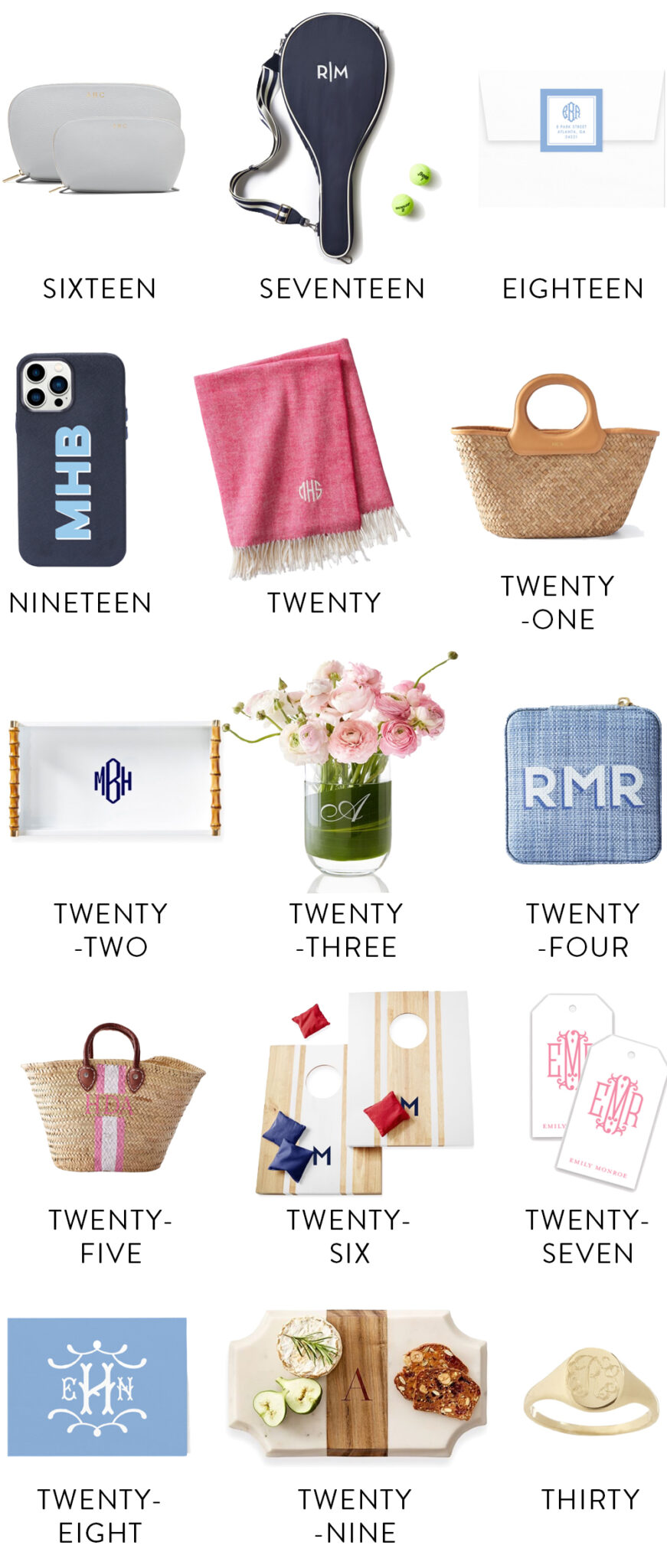 30 MONOGRAMMED GIFT IDEAS | Design Darling